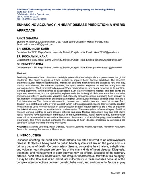 Heart Disease Prediction using Machine Learning and Deep Learning | PDF