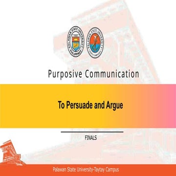 To persuade and argue ppt jaisnshausslan | PPTX