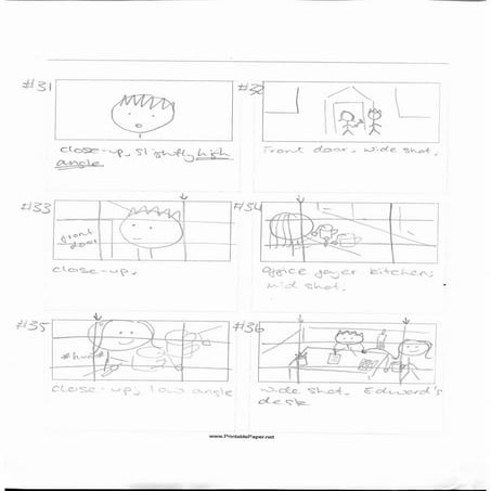 Storyboard - frames 31-36 | PDF