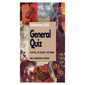 GEN Quiz, ZHDC Session #16 | PDF