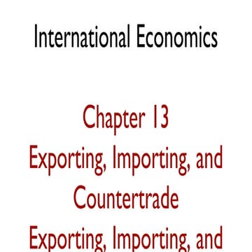 Export Import Countertrade | PPT