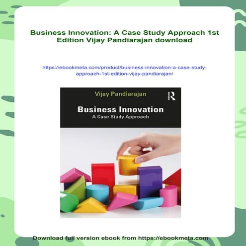 Business Innovation: A Case Study Approach 1st Edition Vijay ...