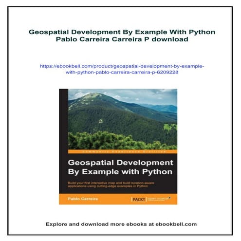 Geospatial Development By Example With Python Pablo Carreira Carreira P | PDF