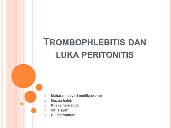 Tromboflebitis tromboflebitis tromboflebitis | PPT