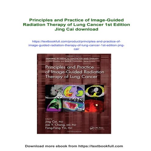 Principles and Practice of Image-Guided Radiation Therapy of Lung ...