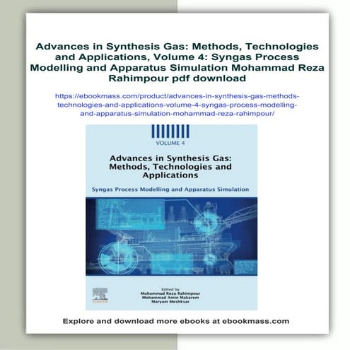 Advances in Synthesis Gas: Methods, Technologies and Applications ...