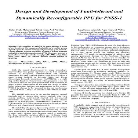 PPU_PNSS-1_ICS-2014 | PDF | Computing | Technology & Computing