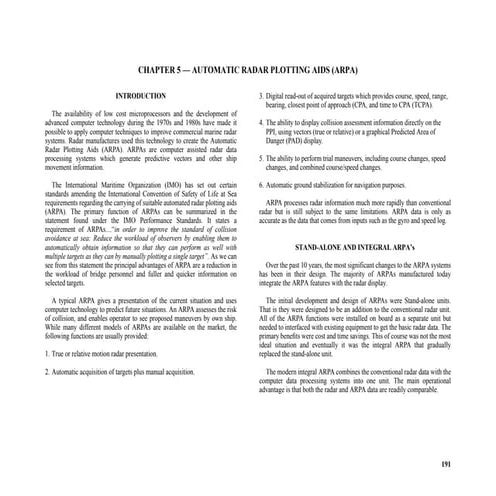 Nav 6 RADAR ARPA | PPT