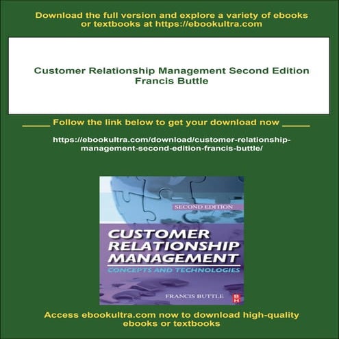Customer Relationship Management Second Edition Francis Buttle | PDF