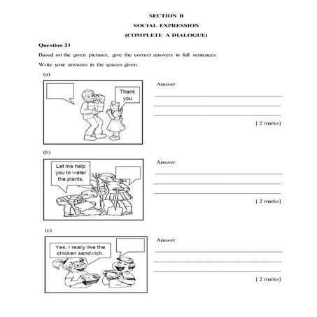 Social-expression-sample-questions | DOCX