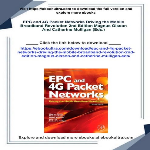 EPC and 4G Packet Networks Driving the Mobile Broadband Revolution 2nd Edition Magnus Olsson And ...