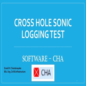 Cross hole sonic logging test | PDF