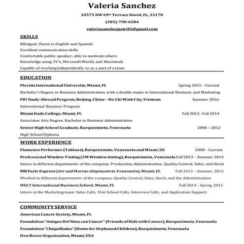 Resume Valeria Sanchez | DOCX