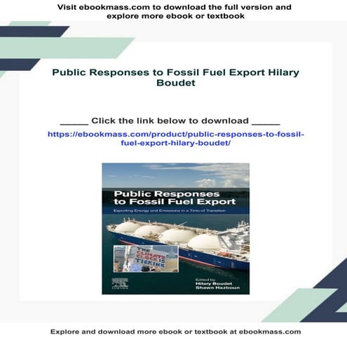 Public Responses to Fossil Fuel Export Hilary Boudet | PDF