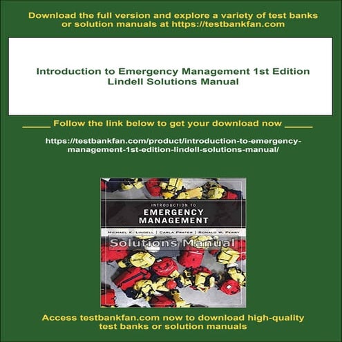Introduction to Emergency Management 1st Edition Lindell Solutions ...