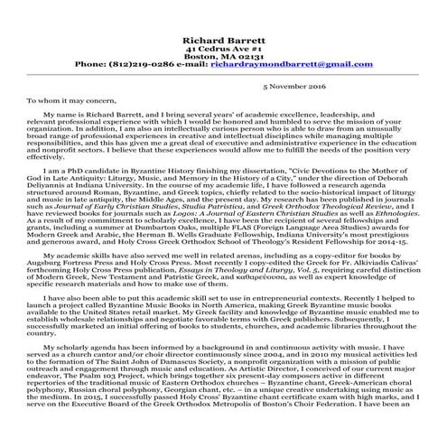 LinkedIn cover letter | PDF