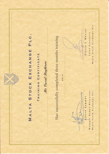 KDU Certificate | PDF