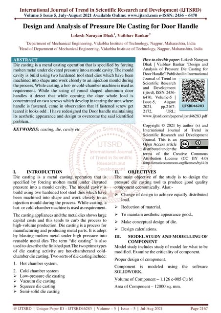 Die casting | PDF