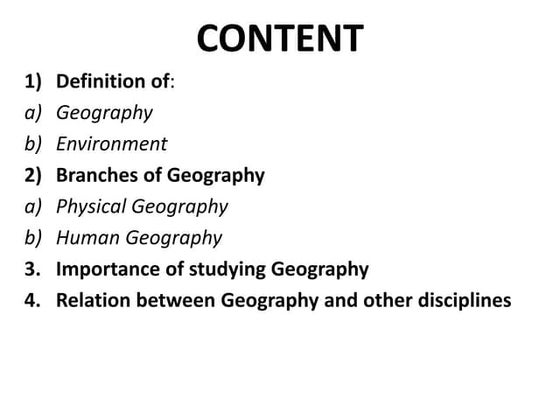Branches of physical geography | PPTX