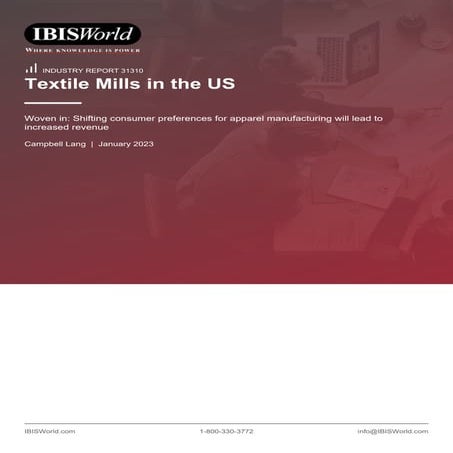 31310 Textile Mills in the US Industry Report.pdf