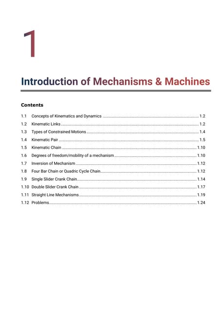 Fundamentals and types of mechanisms | PPTX