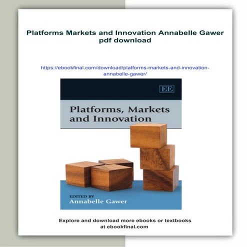 Platforms Markets and Innovation Annabelle Gawer | PDF