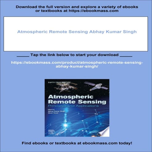 Atmospheric Remote Sensing Abhay Kumar Singh | PDF