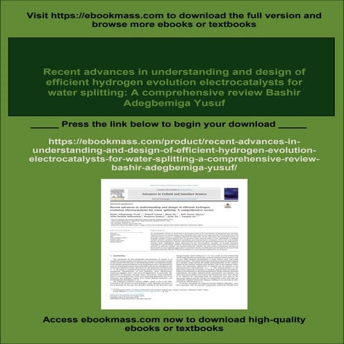 Recent advances in understanding and design of efficient hydrogen evolution electrocatalysts for ...