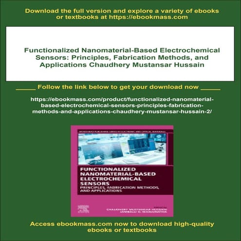 Functionalized Nanomaterial-Based Electrochemical Sensors: Principles, Fabrication Methods, and ...