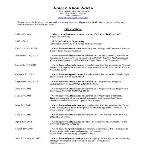 ameer cv | PDF