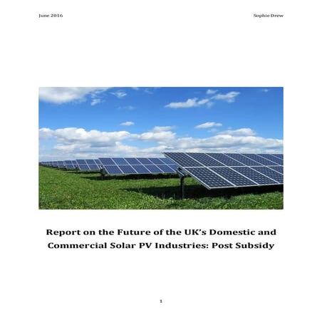 Sophie Drew -Solar Report | PDF