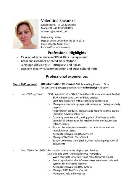 Carlo catalano 18 04-2016 cv | PDF | Business Administration | Business
