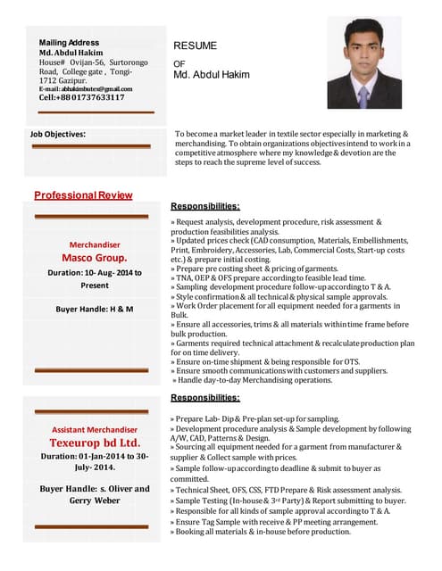 Smart CV making sample (Industrial Engineer) | DOCX | Business ...