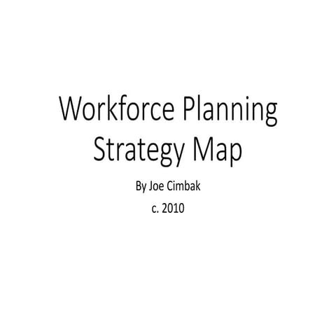 Workforce Planning Strategy Map | PPT