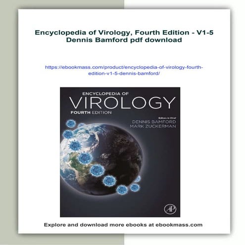 Encyclopedia of Virology, Fourth Edition - V1-5 Dennis Bamford | PDF