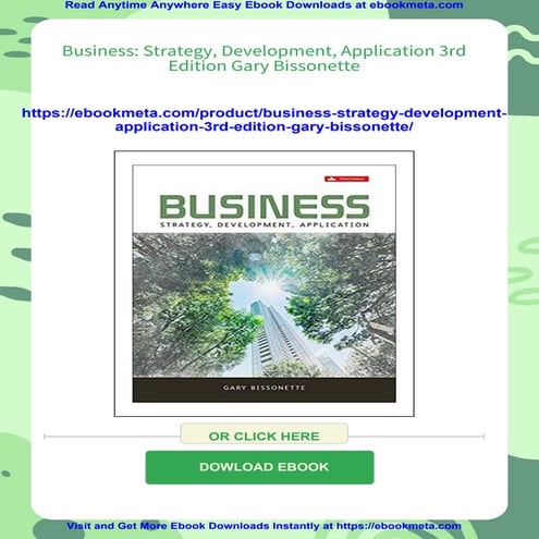 Business: Strategy, Development, Application 3rd Edition Gary ...