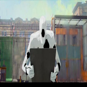 Miles and his dad are fighting spotty man | PPT