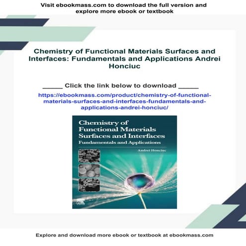 Chemistry of Functional Materials Surfaces and Interfaces: Fundamentals ...