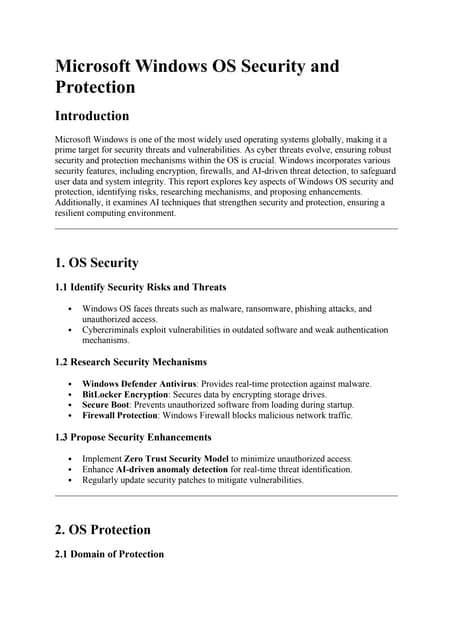 Microsoft Windows 11 Pro: 2025 Security Updates Overview | PDF