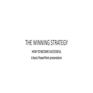 WINNING STRATEGY | PPTX