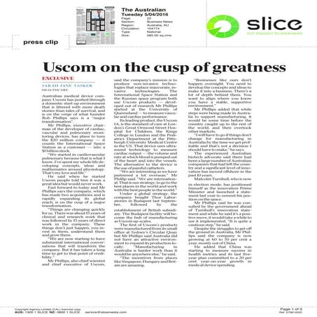 The Australian Uscom 05.04.16