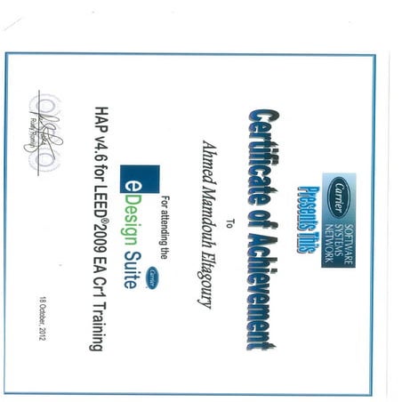 HAP Energy Modeling Certificate | PDF