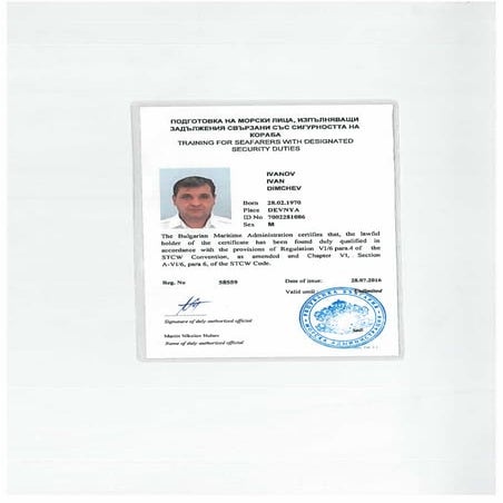 TRAINING FOR SEAFARERS WITH DESIGNATED SECURITY DUTIES | PDF