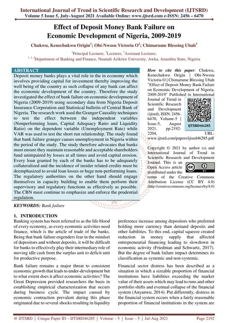 The Role of Central Bank of Jordan in Economic Development | PDF