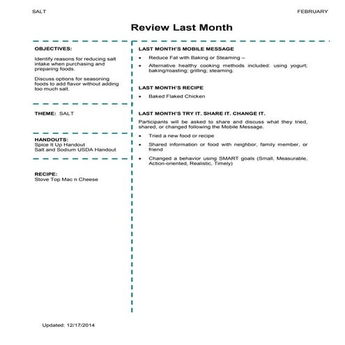 February - Salt | PDF