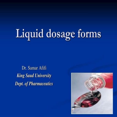 Liquid dosage forms of drugs for medical use.pptx