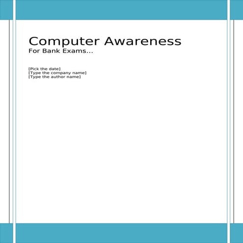 31763381 23142747-computer-awareness-for-bank-exam | PDF