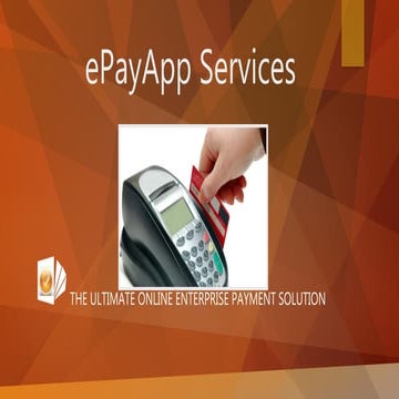 Simple Merchant Epay Apps | PPT