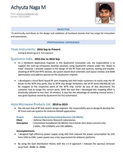 SHIVA RAJU ARAPALLY CV | DOCX