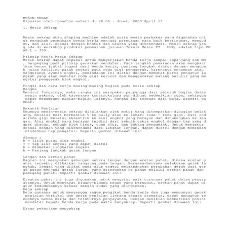 Proses Sekrap (Shaping) mesin perkakas.pdf